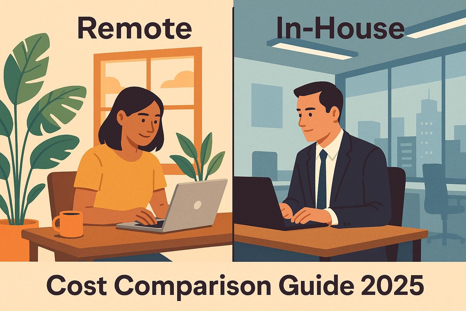 Remote vs. In-House Teams: Cost Comparison Guide 2025 – Outsource My ...